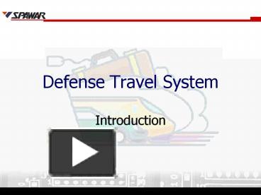 Defense Travel System presentation | free to view