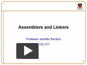 PPT – Assemblers%20and%20Linkers PowerPoint presentation | free to ...