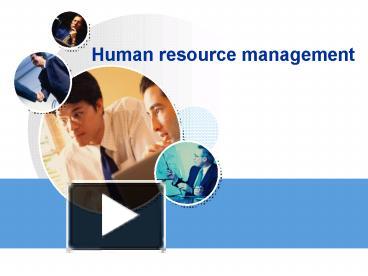 PPT – Human resource management PowerPoint presentation | free to view ...