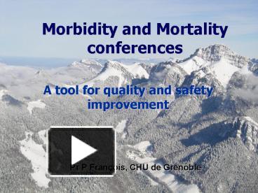 PPT – Morbidity and Mortality conferences PowerPoint presentation ...