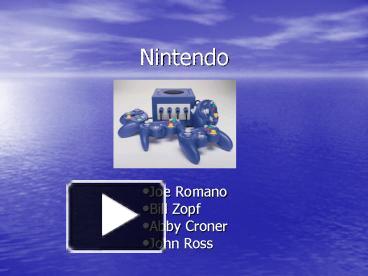Nintendo presentation | free to view