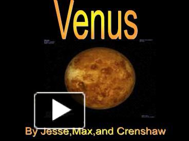 Venus presentation | free to view