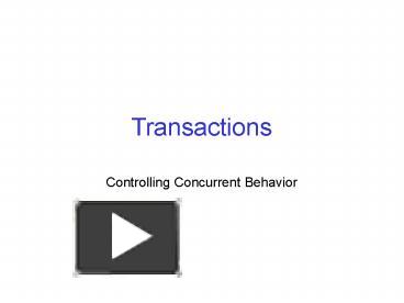 PPT – Transactions PowerPoint presentation | free to download - id ...