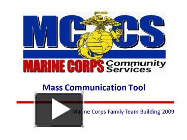 PPT – Mass Communication Tool PowerPoint presentation | free to view ...