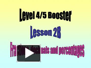 Lesson 2B presentation | free to view