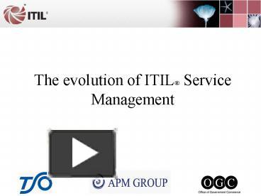 PPT – The evolution of ITIL PowerPoint presentation | free to view - id ...