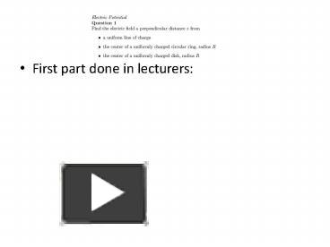PPT – First part done in lecturers: PowerPoint presentation | free to ...