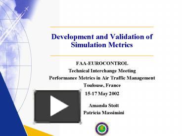 Development and Validation of Simulation Metrics presentation | free to ...