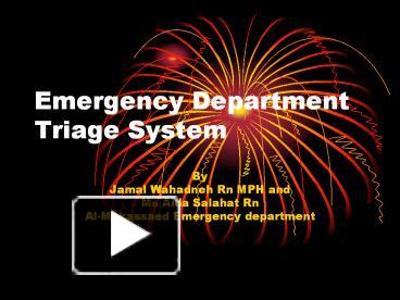 Emergency Department Triage System presentation | free to download