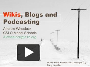 Andrew Wheelock presentation | free to view