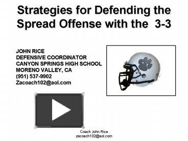 Coach John Rice presentation | free to view