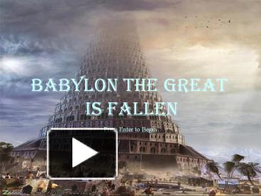Ppt Babylon The Great Powerpoint Presentation Free To Download Id