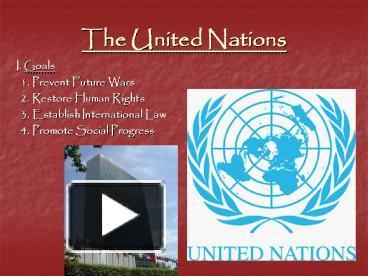 PPT – The United Nations PowerPoint presentation | free to view - id ...