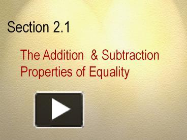 PPT – The Addition PowerPoint presentation | free to download - id ...