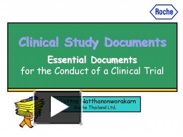 Essential Documents for the Conduct of a Clinical Trial presentation ...