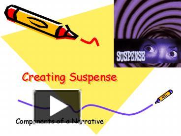 Creating Suspense presentation | free to view