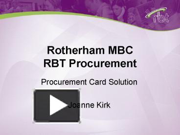 PPT – RBT Procurement PowerPoint presentation | free to view - id ...