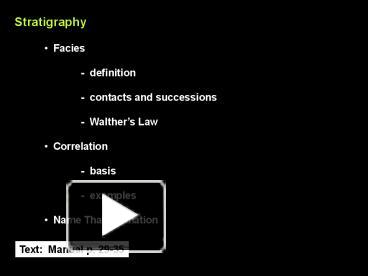 Stratigraphy presentation | free to download