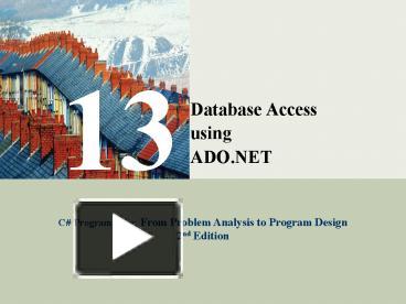 PPT – Database Access PowerPoint presentation | free to view - id ...