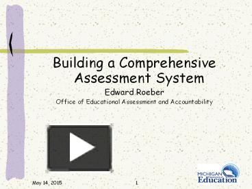 Building a Comprehensive Assessment System presentation | free to download