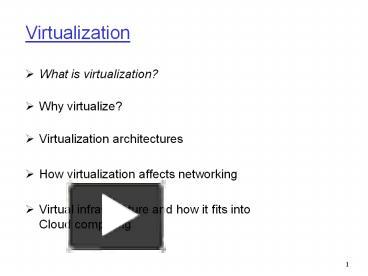 Virtualization presentation | free to view