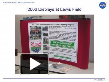 2006 Displays at Lewis Field presentation | free to view