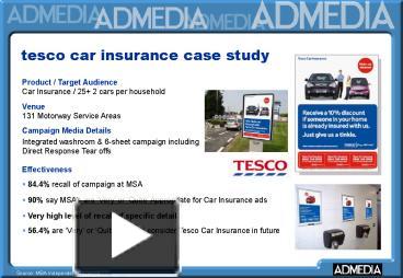 tesco car insurance case study presentation | free to view