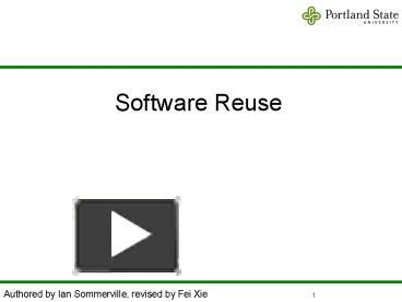 PPT – Software Reuse PowerPoint presentation | free to view - id ...