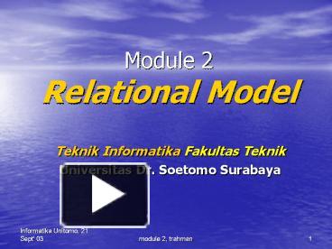 PPT – Module 2 Relational Model PowerPoint presentation | free to view ...