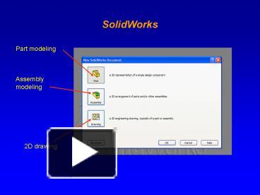 SolidWorks presentation | free to view