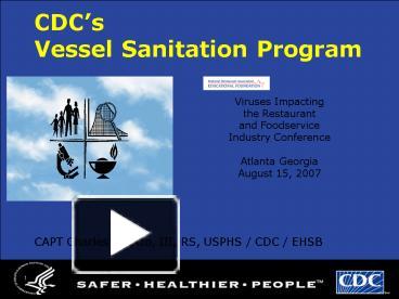 CDCs Vessel Sanitation Program presentation | free to view