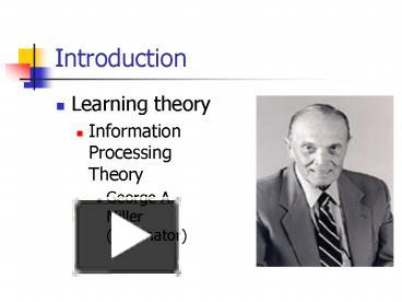 Learning theory presentation | free to download