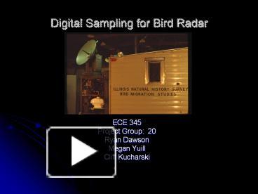 PPT – Digital Sampling for Bird Radar PowerPoint presentation | free to ...