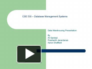 PPT – Data Warehousing Presentation PowerPoint presentation | free to ...