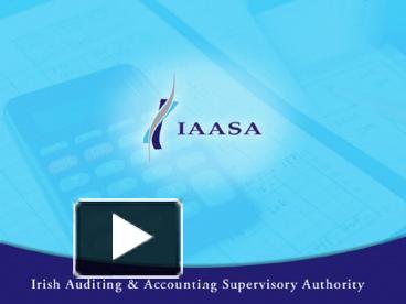 An Overview of IAASA presentation | free to view