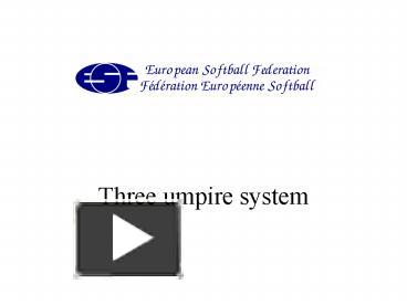 PPT – Three umpire system PowerPoint presentation | free to view - id ...