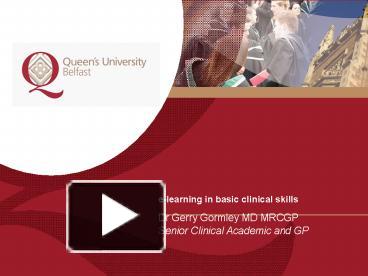 elearning in basic clinical skills presentation | free to view