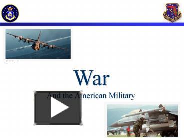 PPT – War PowerPoint presentation | free to view - id: 1e96a-NzBlZ