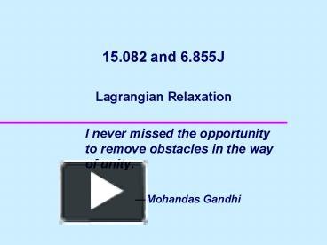PPT – 15'082 and 6'855J PowerPoint presentation | free to view - id ...