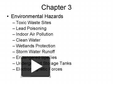 Environmental Hazards presentation | free to view