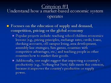 PPT – Criterion PowerPoint presentation | free to view - id: 1ea815-ZDc1Z