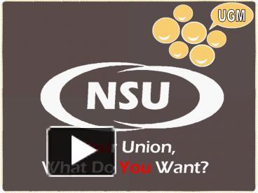 UGM presentation | free to view