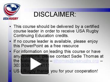 PPT – DISCLAIMER: PowerPoint presentation | free to view - id: 1eba8-OTQ2N