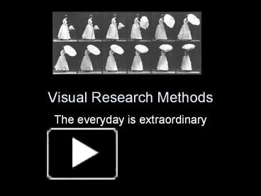 Visual Research Methods presentation | free to download