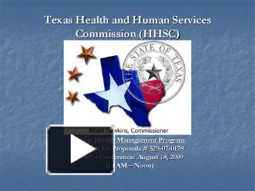 PPT – Texas Health and Human Services Commission HHSC PowerPoint ...
