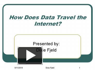 How Does Data Travel the Internet? presentation | free to download