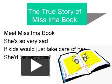 PPT – The True Story of Miss Ima Book PowerPoint presentation | free to ...