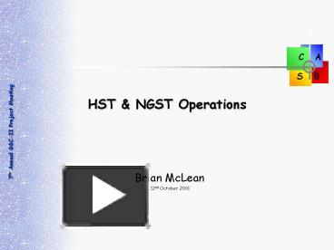 PPT – HST PowerPoint presentation | free to view - id: 1ed2bf-NGFhM