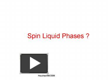 Quantum Spin Liquids presentation | free to download