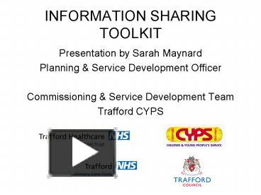 INFORMATION SHARING TOOLKIT presentation | free to download